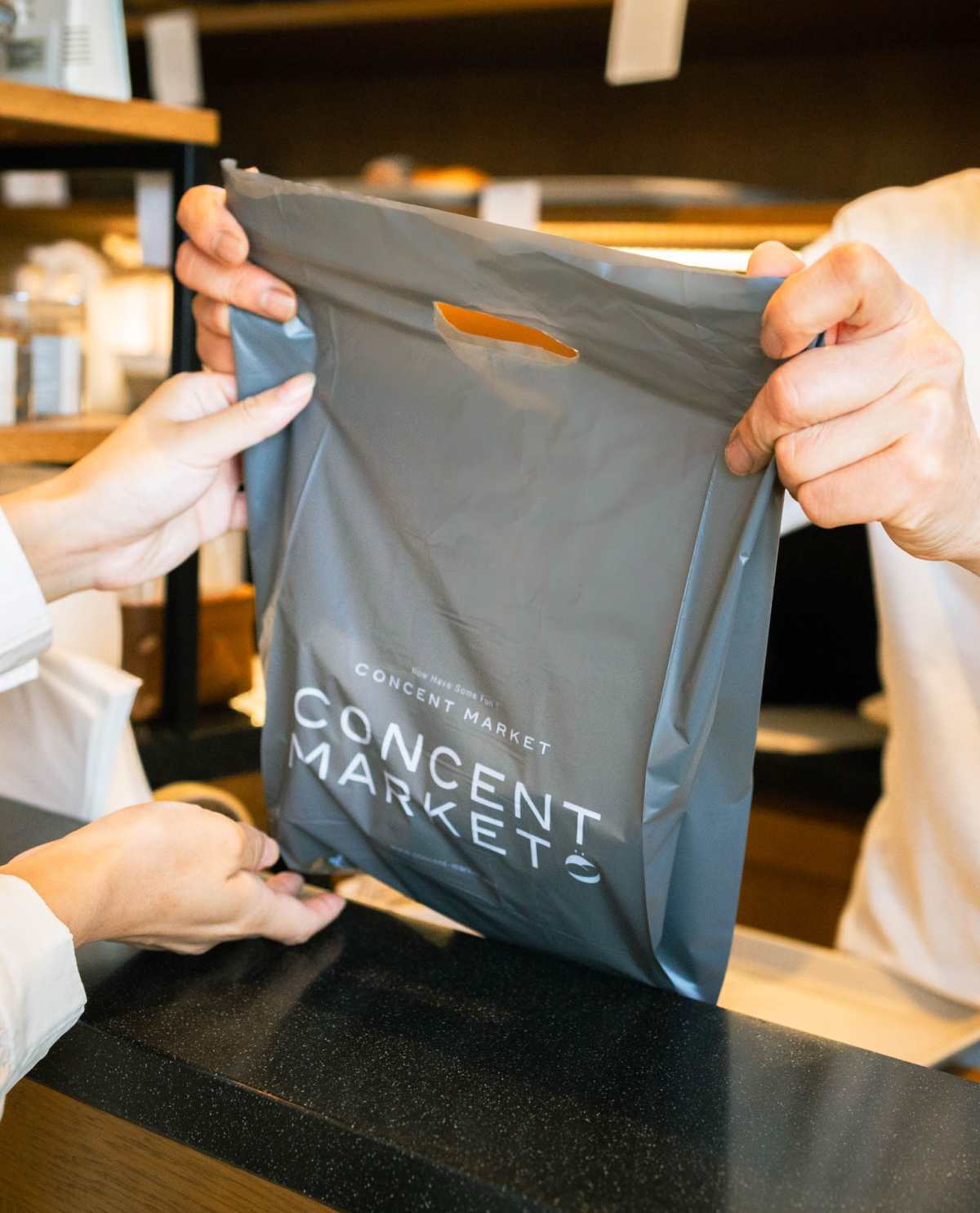 CONCENT MARKET｜別注品｜実績 | 有限会社包装社｜西宮の包装資材卸売